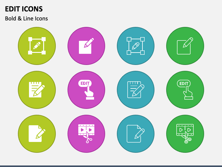 Edit Icons for PowerPoint and Google Slides - PPT Slides