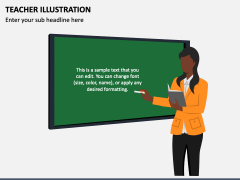 Teacher Illustration for PowerPoint and Google Slides - PPT Slides