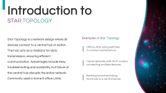 Star Topology PowerPoint and Google Slides Template - PPT Slides