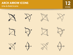 Arch Arrow Icons for PowerPoint and Google Slides - PPT Slides