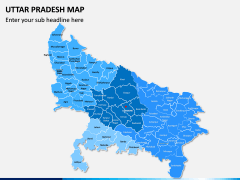 Uttar Pradesh (UP) Map for PowerPoint and Google Slides - PPT Slides