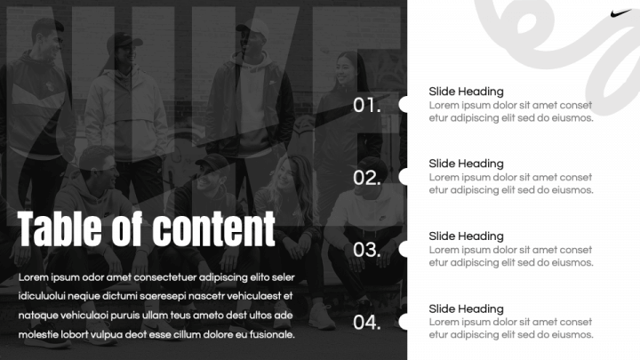 Nike Case Study PowerPoint and Google Slides Template - PPT Slides