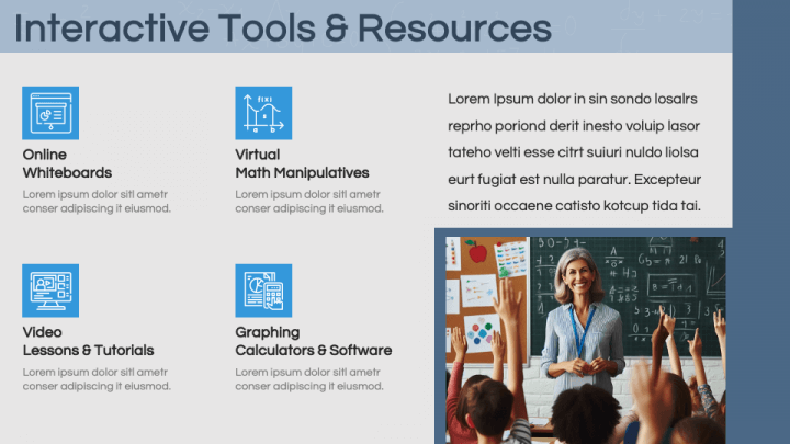 Free - Math Tutoring Academy Presentation for PowerPoint and Google Slides