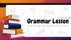 Free - Grammar Lesson PowerPoint and Google Slides Template - PPT Slides