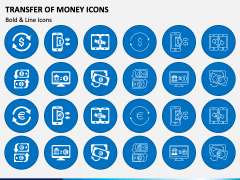 Transfer of Money Icons for PowerPoint and Google Slides - PPT Slides