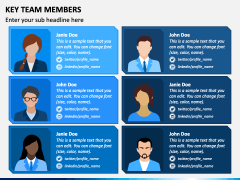 Key Team Members PowerPoint and Google Slides Template - PPT Slides