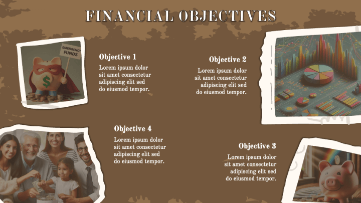 Vintage Vision Board Theme for PowerPoint and Google Slides - PPT Slides