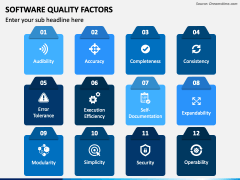 Software Quality Factors PowerPoint and Google Slides Template - PPT Slides