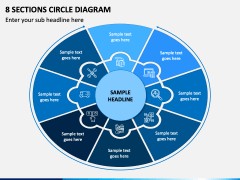 8 Sections Circle Diagram PowerPoint Template - PPT Slides