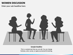 Women Discussion Illustration for PowerPoint and Google Slides - PPT Slides