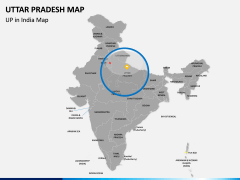 Uttar Pradesh (UP) Map for PowerPoint and Google Slides - PPT Slides