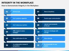 Integrity in the Workplace PowerPoint and Google Slides Template - PPT ...