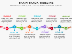 Train Track Timeline PowerPoint and Google Slides Template - PPT Slides