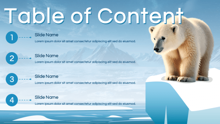 Free - Polar Bears Theme for PowerPoint and Google Slides - PPT Slides