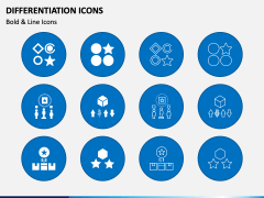 Differentiation Icons for PowerPoint and Google Slides - PPT Slides