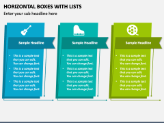 Horizontal Boxes With Lists PowerPoint and Google Slides Template - PPT ...