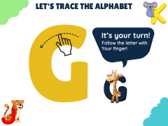 Free - Alphabet Learning PowerPoint Template and Google Slides Theme