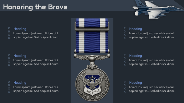 Air Force Theme for PowerPoint and Google Slides - PPT Slides