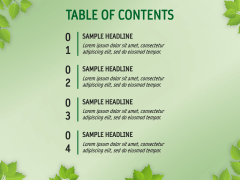 Free - Green Leaves Background for PowerPoint and Google Slides