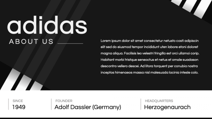 Adidas Case Study PowerPoint and Google Slides Template - PPT Slides