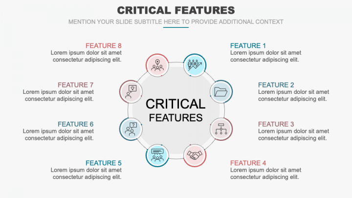 Critical Features PowerPoint and Google Slides Template - PPT Slides