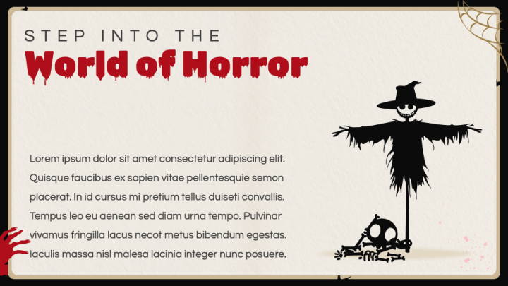 Free - Horror Book Theme for PowerPoint and Google Slides - PPT Slides