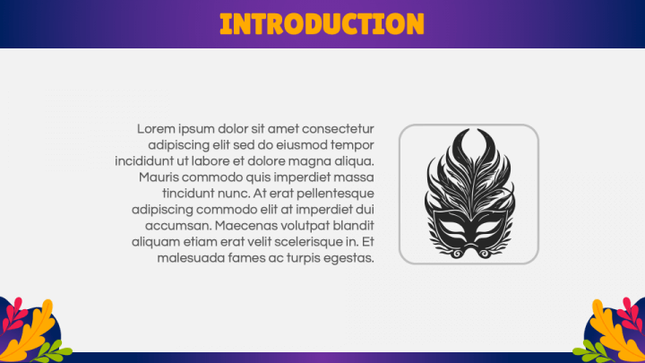 Free - Mardi Gras PowerPoint and Google Slides Template - PPT Slides