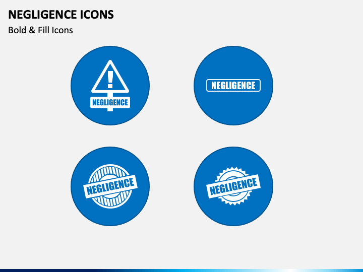 Negligence Icons for PowerPoint and Google Slides - PPT Slides