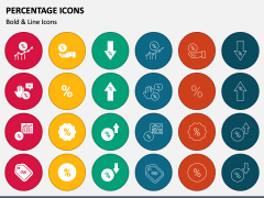 Percentage Icons for PowerPoint and Google Slides - PPT Slides
