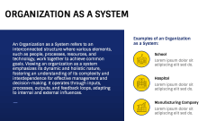 Organization as a System PowerPoint and Google Slides Template - PPT Slides