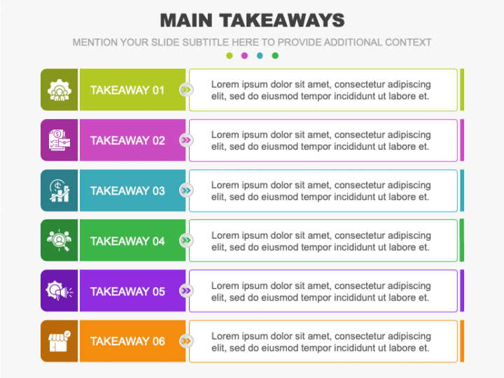 Main Takeaways PowerPoint and Google Slides Template - PPT Slides