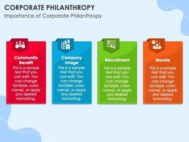 Corporate Philanthropy PowerPoint and Google Slides Template - PPT Slides