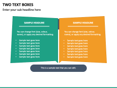 Two Text Boxes PowerPoint Template - PPT Slides