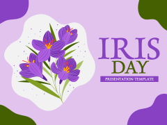 Free - Iris Day PowerPoint Template and Google Slides Theme