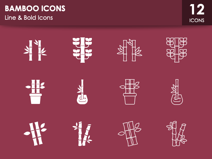 Bamboo Icons for PowerPoint and Google Slides - PPT Slides