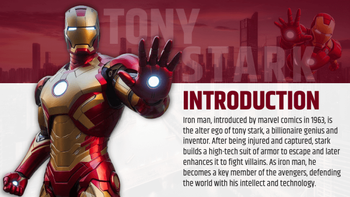 Free - Iron Man Presentation Theme for PowerPoint and Google Slides ...