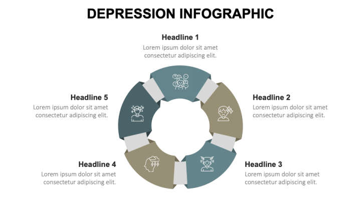 Depression Infographics for PowerPoint and Google Slides - PPT Slides