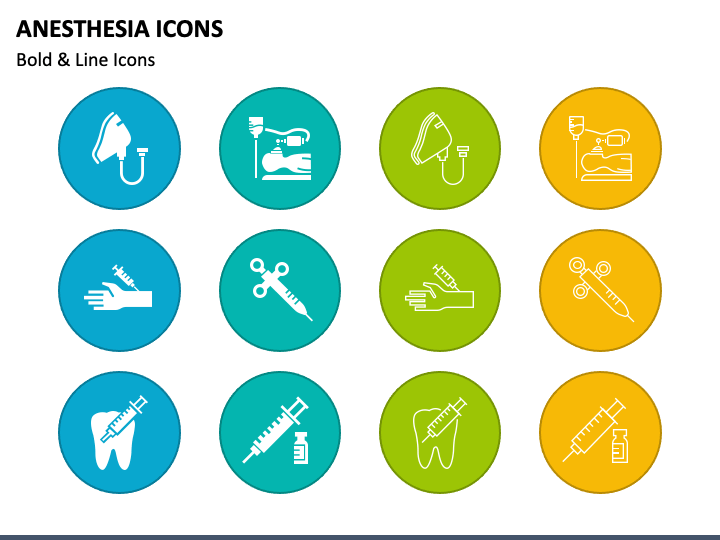 Anesthesia Icons for PowerPoint and Google Slides - PPT Slides