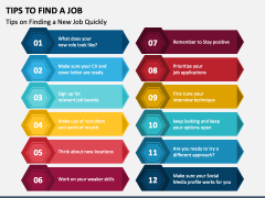 Tips to Find a Job PowerPoint and Google Slides Template - PPT Slides