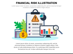 Financial Risk Illustration for PowerPoint and Google Slides - PPT Slides