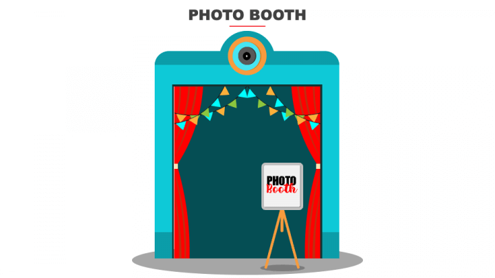 Photo Booth Illustration PowerPoint and Google Slides - PPT Slides
