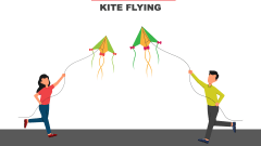 Kite Flying PowerPoint and Google Slides Template - PPT Slides