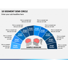10 Stages Semicircle PowerPoint Template and Google Slides Theme
