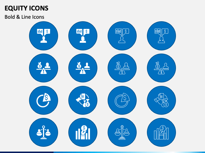 Equity Icons for PowerPoint and Google Slides - PPT Slides