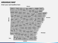 Arkansas Map for PowerPoint and Google Slides - PPT Slides