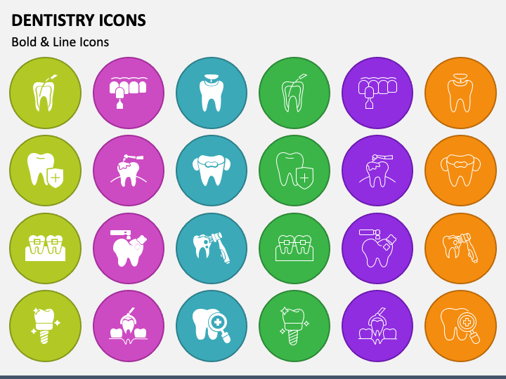 Dentistry Icons for PowerPoint and Google Slides - PPT Slides