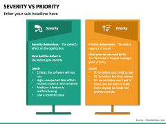 Severity Vs Priority PowerPoint and Google Slides Template - PPT Slides