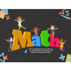 Free - Math for High School PowerPoint Template and Google Slides Theme