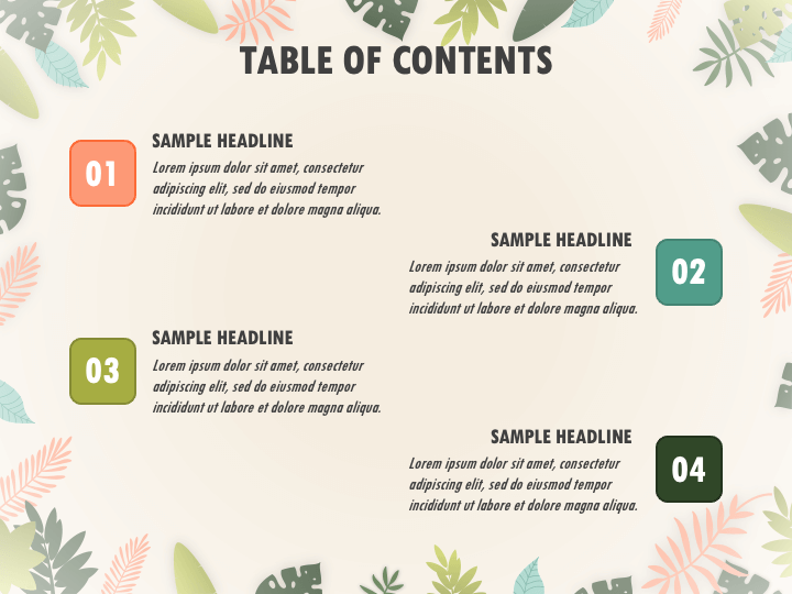 Free - Leaf Background for PowerPoint and Google Slides