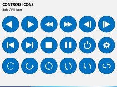 Controls Icons for PowerPoint and Google Slides - PPT Slides